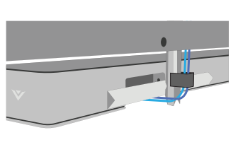 Dual Purpose Stand Setup Instructions for a VIZIO Soundbar mount