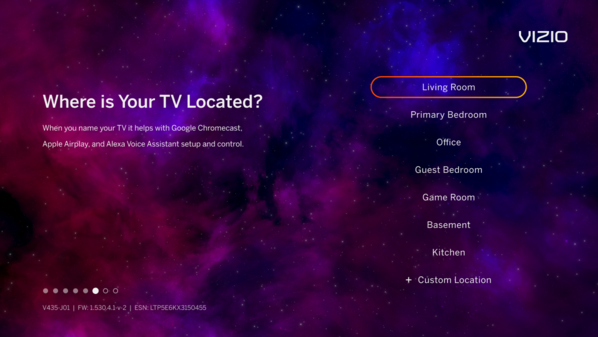 VIZIO TV Setup After Factory Reset